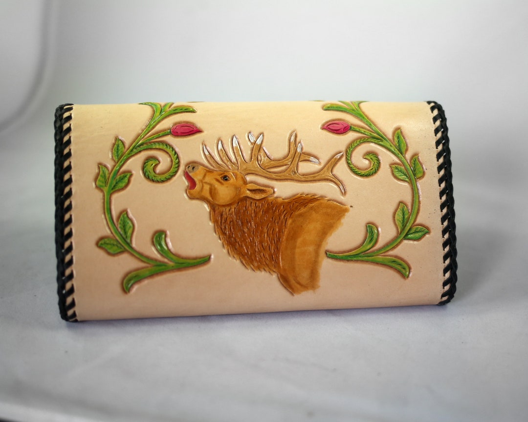 Hand Tooled Leather Fly Fishing Case - Etsy