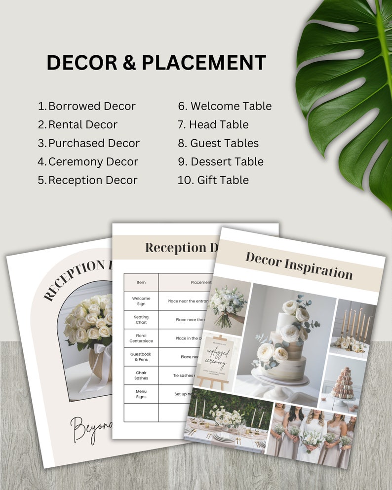 Canva Wedding Planner Printable Wedding Planner Template Wedding Day ...