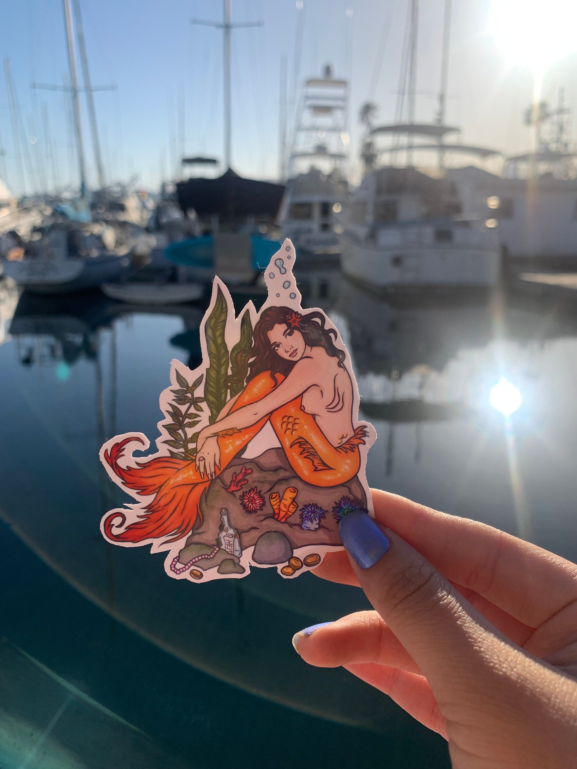 Mermaid Sticker - Etsy