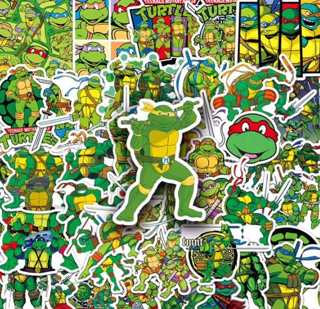 52pcs - Teenage Mutant Ninja Turtles Stickers - TMNT - Anime - Cartoon ...