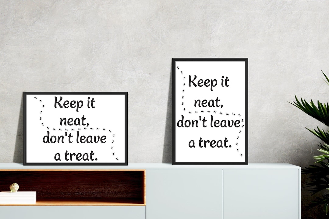 Keep It Neat - Ant's Printable Poster - Etsy