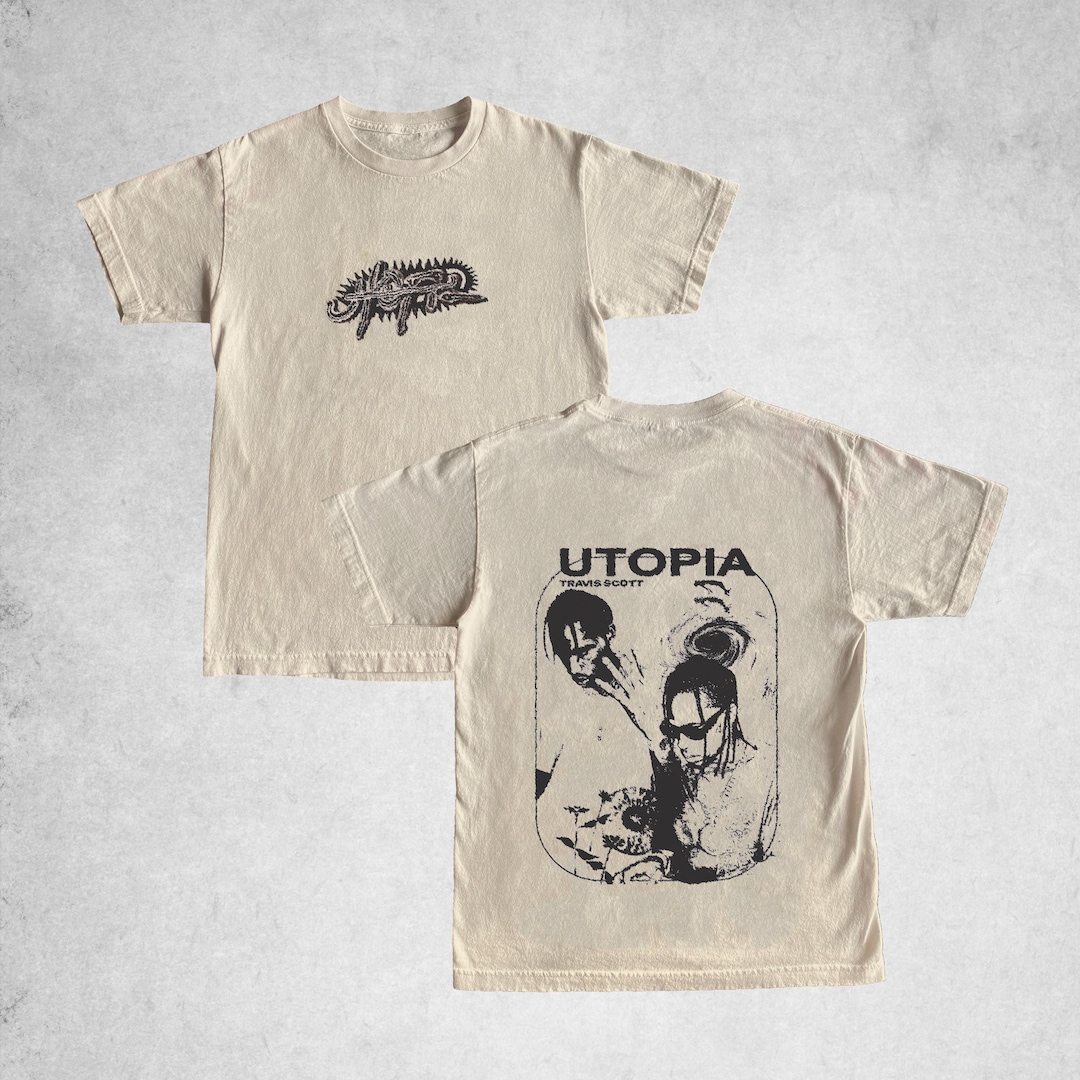 Travis Scott UTOPIA T-shirt, Travis Scott Merch, Utopia Tee, Cactus ...