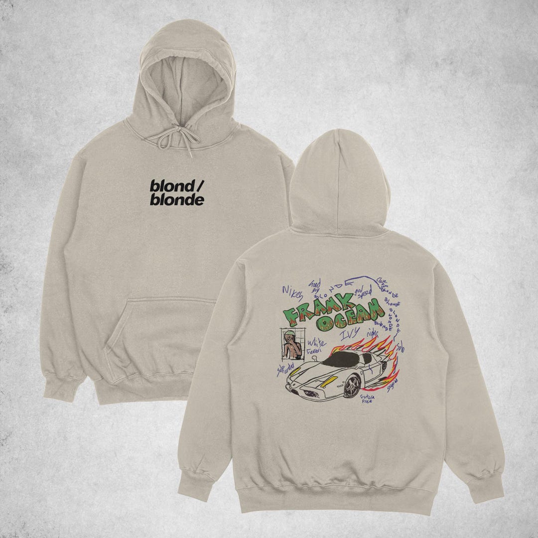 Frank Ocean Blonde Hoodie, Frank Ocean Blond Album Hoodie, Frank Ocean Merch, Inspired Blonded ...
