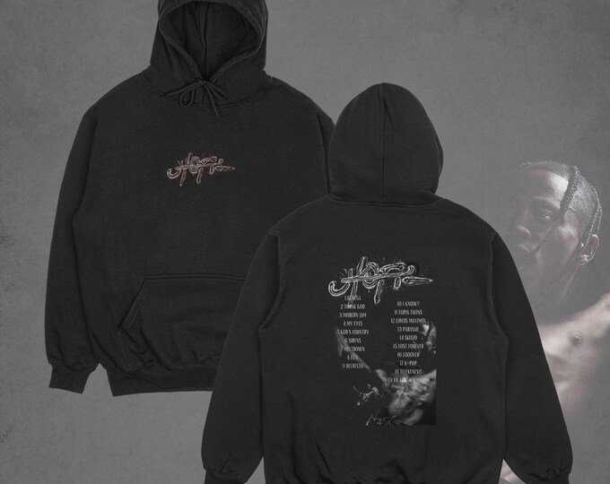 Travis Scott Hoodie Hood Rap Hip Hop Utopia Astroworld Rodeo - Etsy