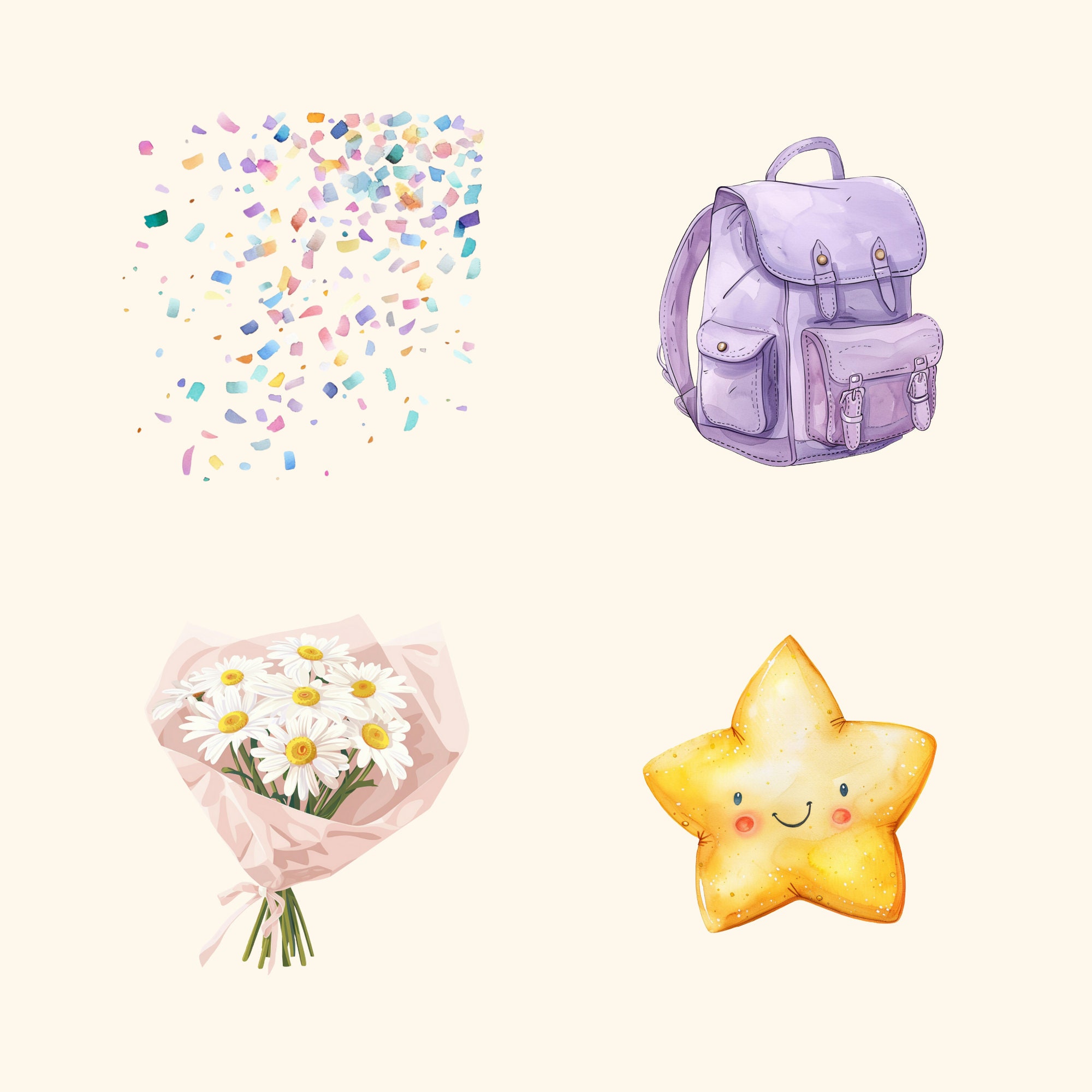 Charming Pre-k Graduation Clipart Bundle Celebrate Adorable Preschool ...