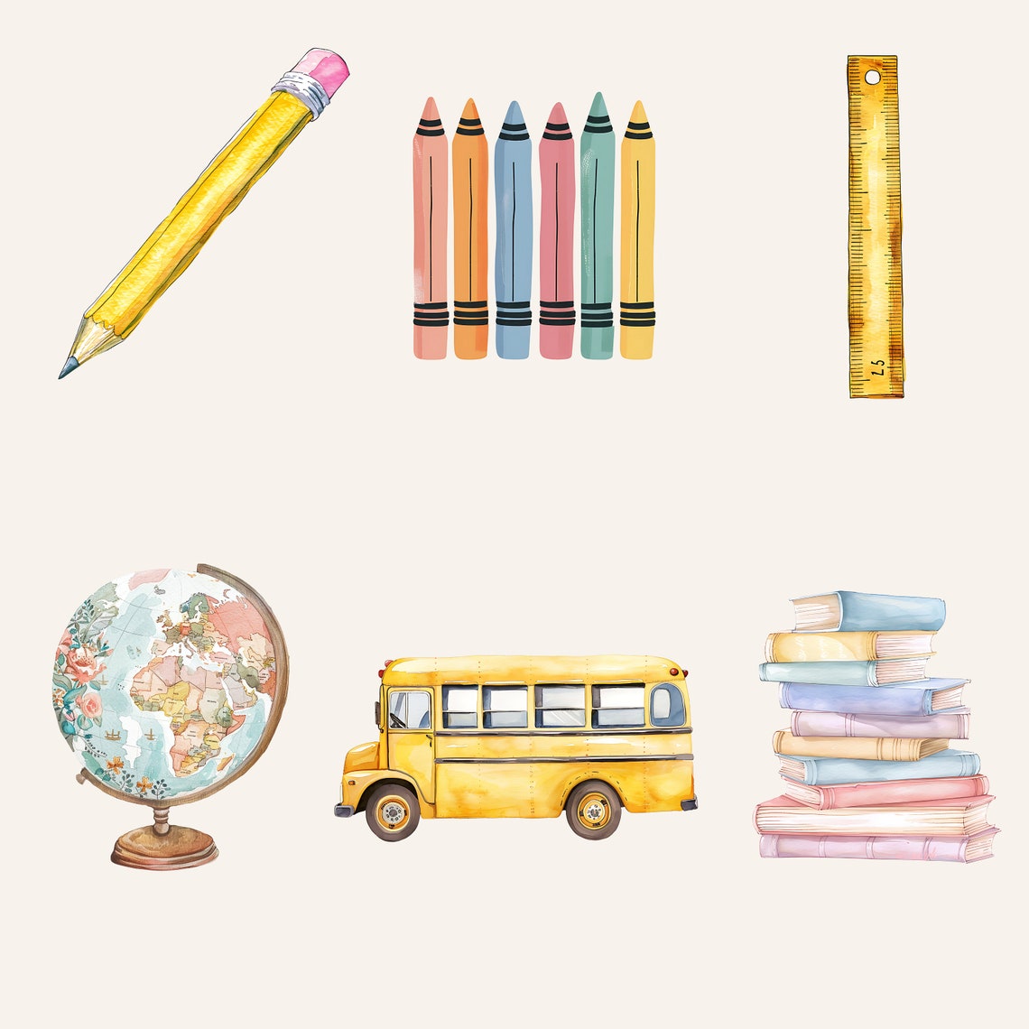 First Day Back at School Theme Clipart Images for Boys and Girls, DIY ...