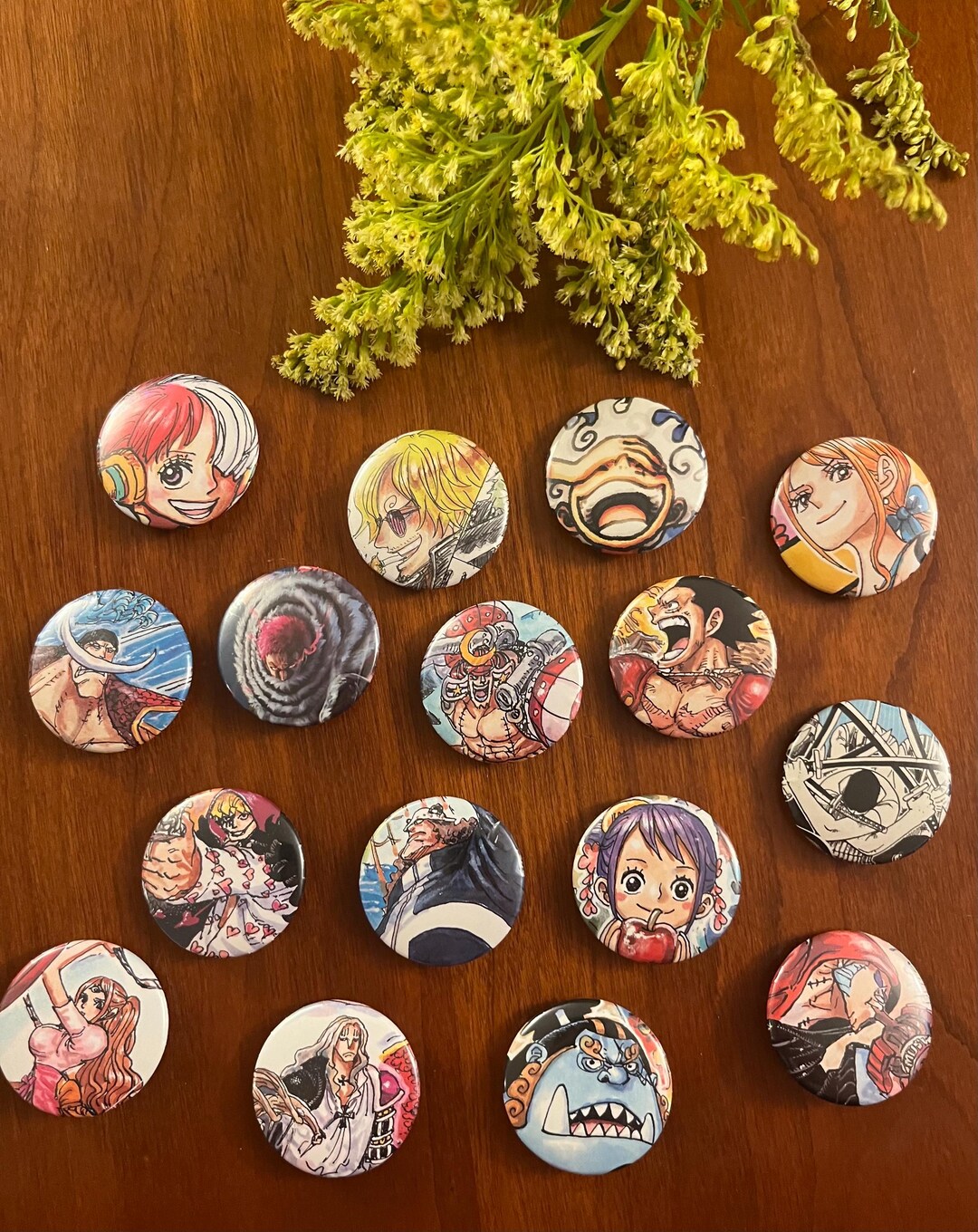 One Piece Character Pins, Pick Any Two, 2.25'' - Etsy