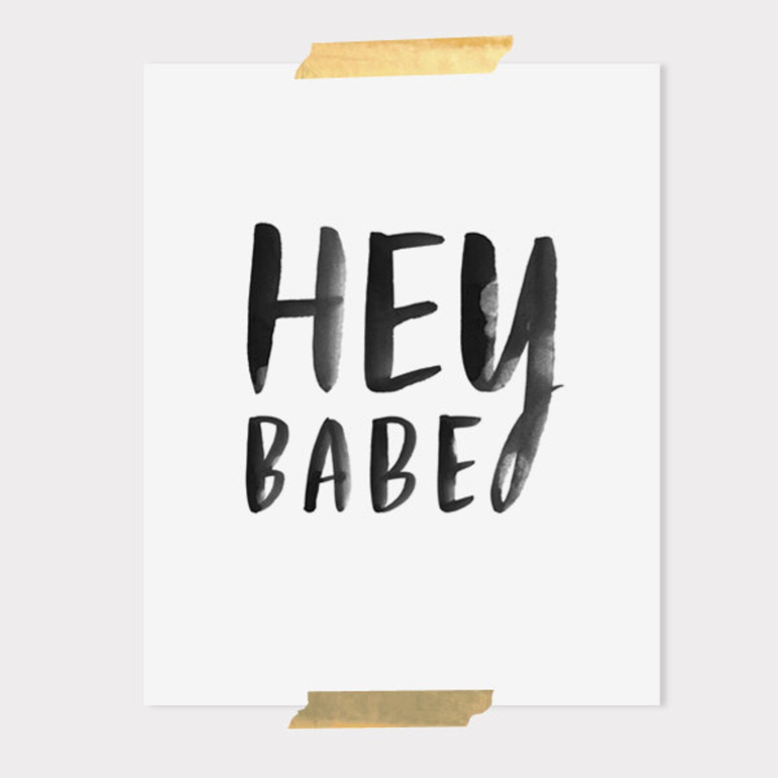 Hey Babe Print 8x10 | Etsy