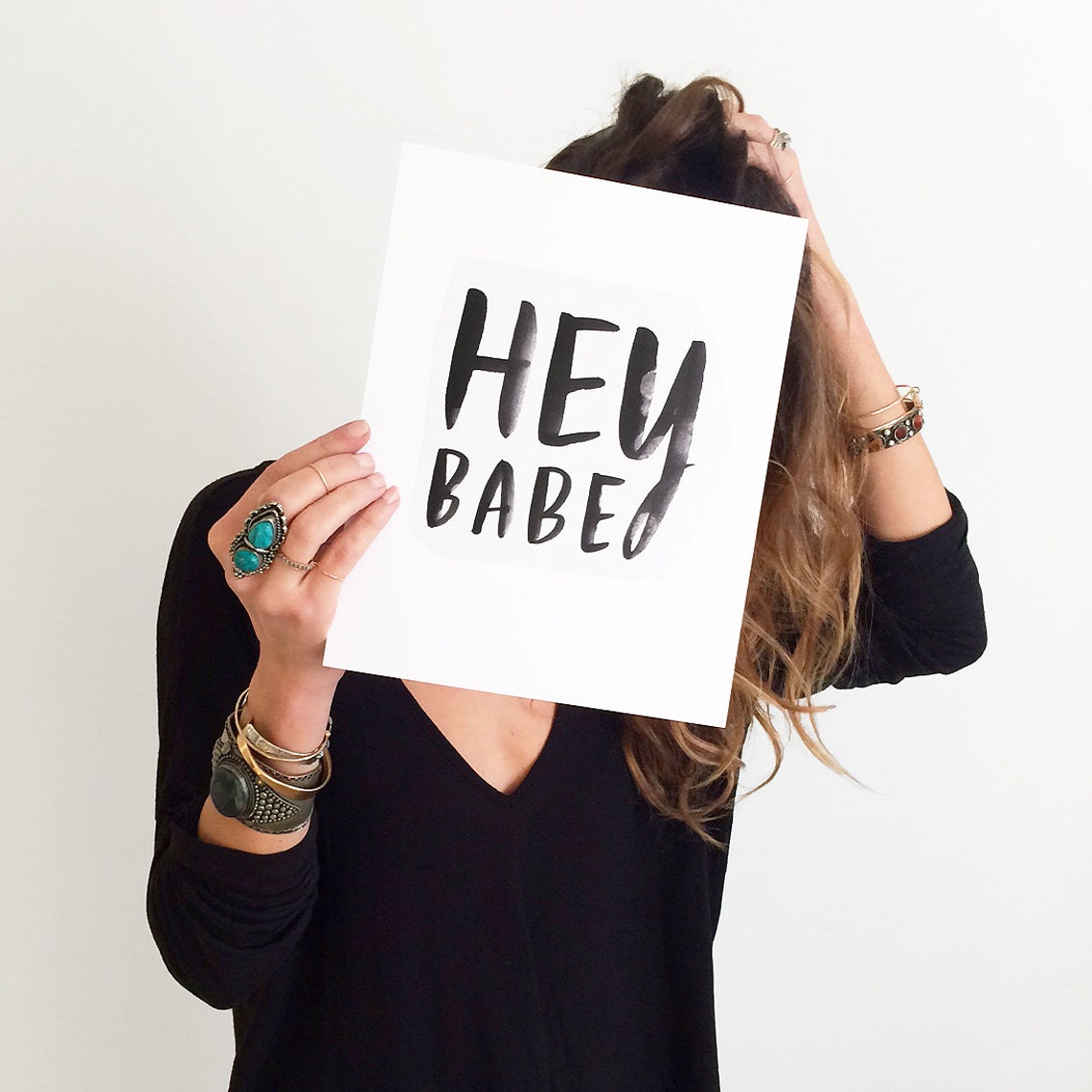 Hey Babe Print 8x10 | Etsy