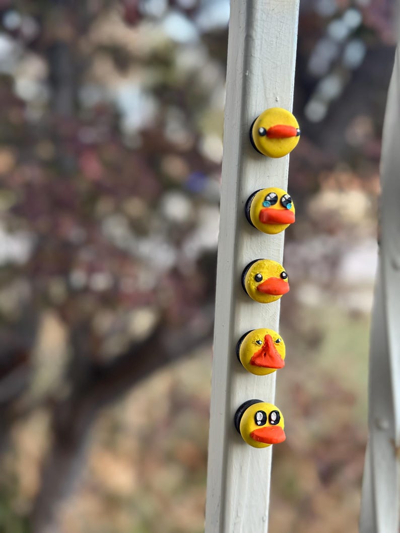 Cute Polymer Clay Handmade Duck Magnets - Etsy