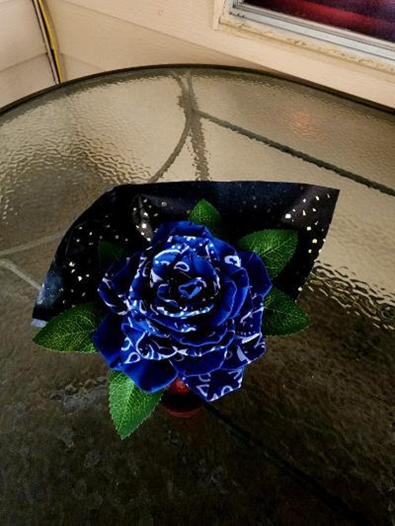 Bandana Fabric Rose - Etsy