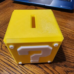 Super Mario Question Mark Money Bank - Etsy