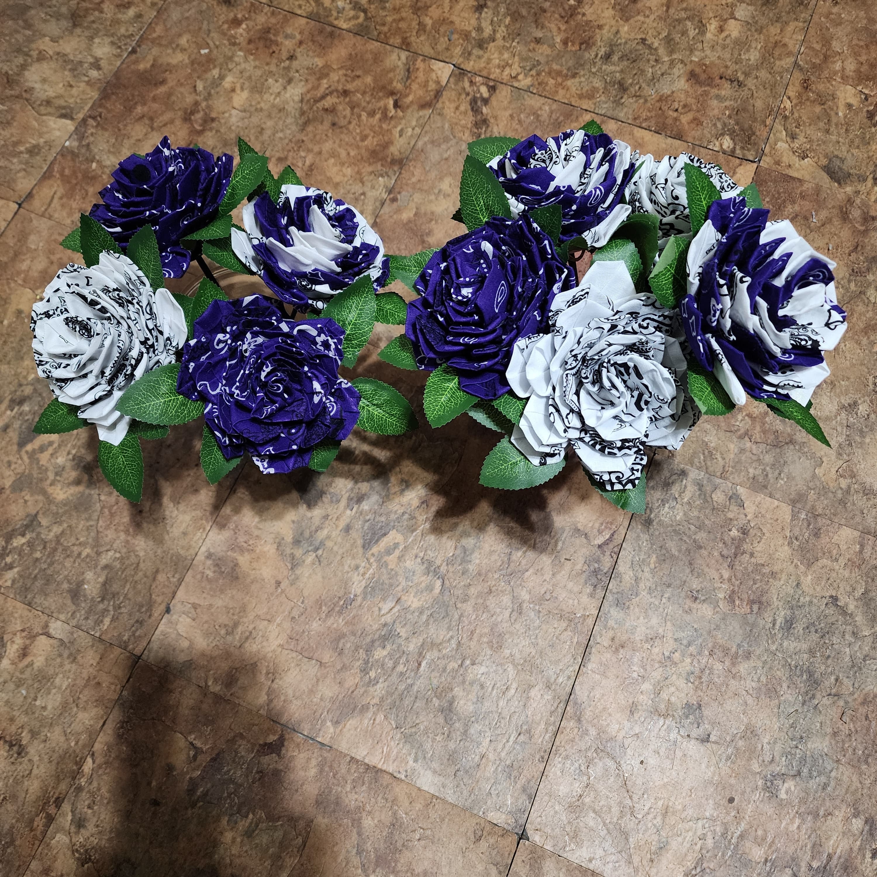 6 Bandana Roses - Etsy