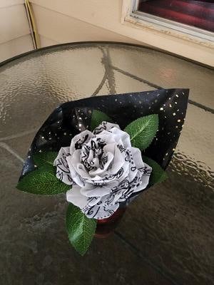 Bandana Fabric Rose - Etsy