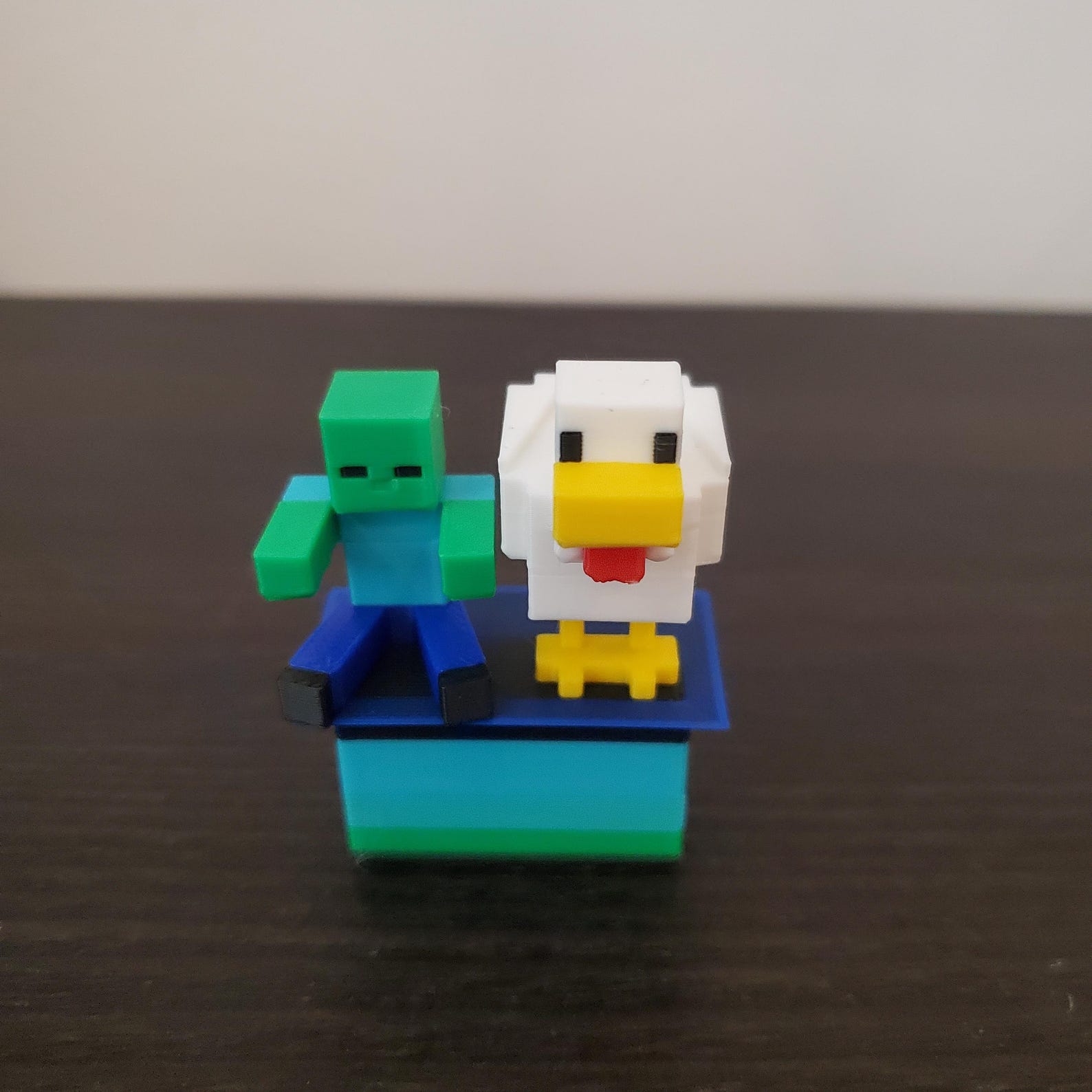 3D Print -chicken Jockey From Minecraft - Etsy