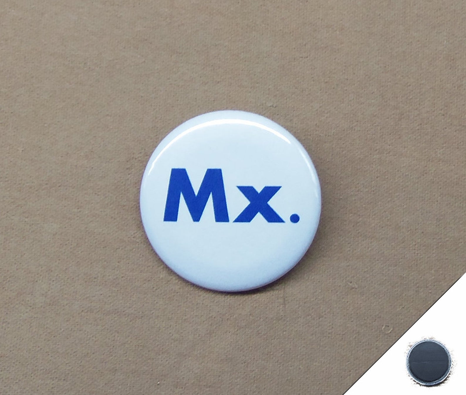 Mx. 1.25" Button Gender Neutral Title OED Approved Nonbinary Pronoun ...