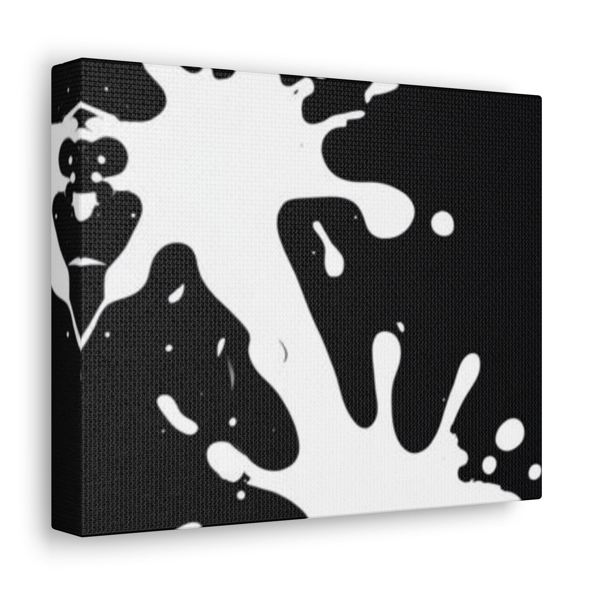 White Paint Spill Canvas Gallery Wraps - Etsy