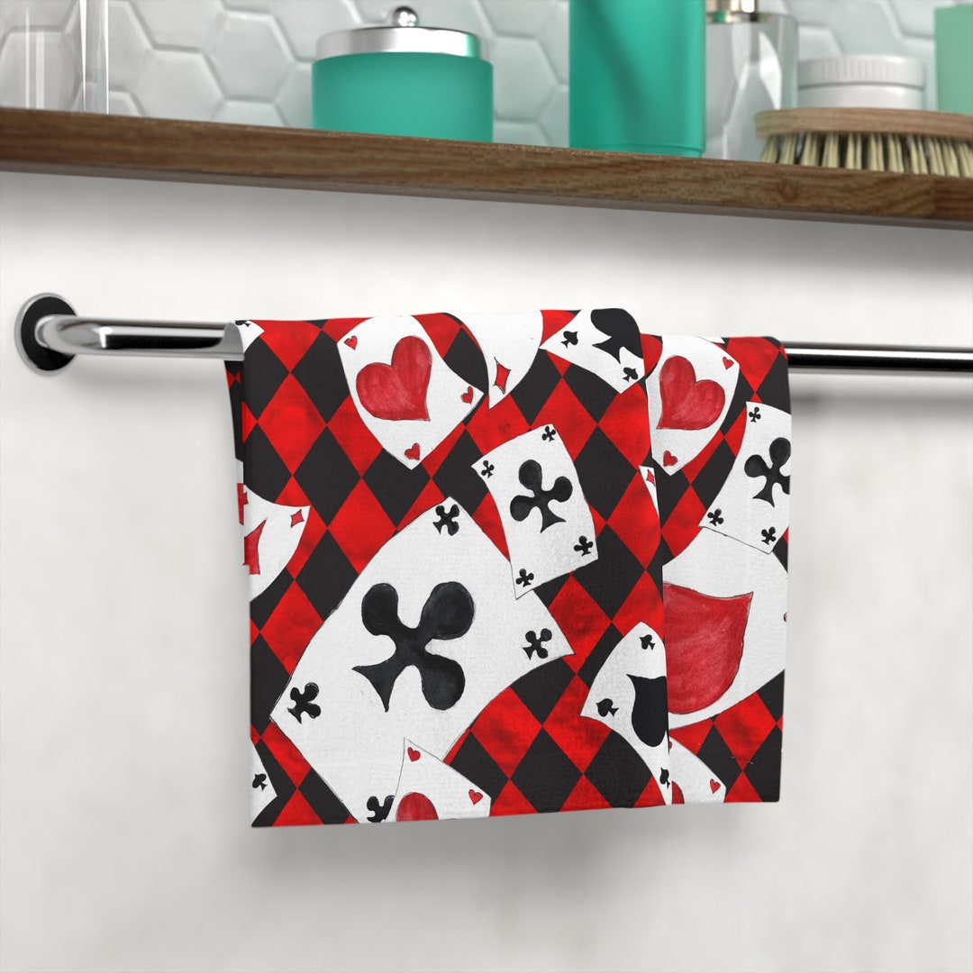 Deck of Cards Face Towel - Etsy