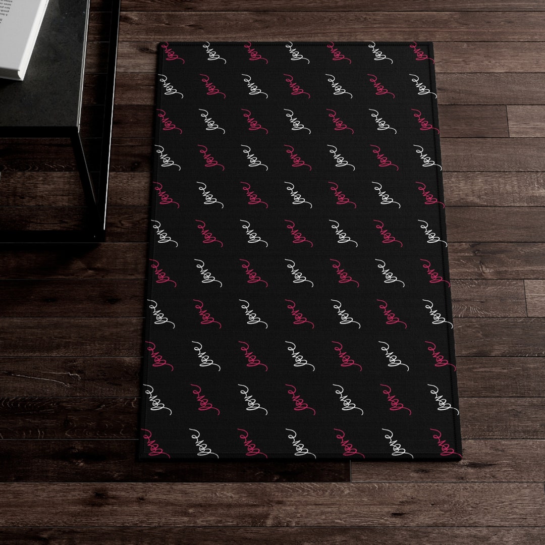 Love Black Dornier Rug - Etsy