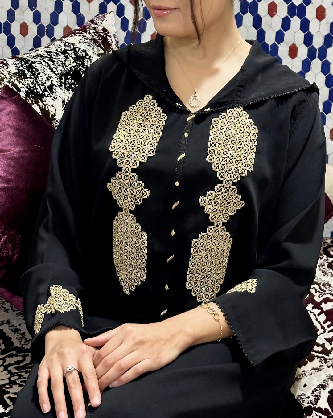Djellaba Traditional Moroccan Clothing Moroccan Caftan Oriental Outfit ...