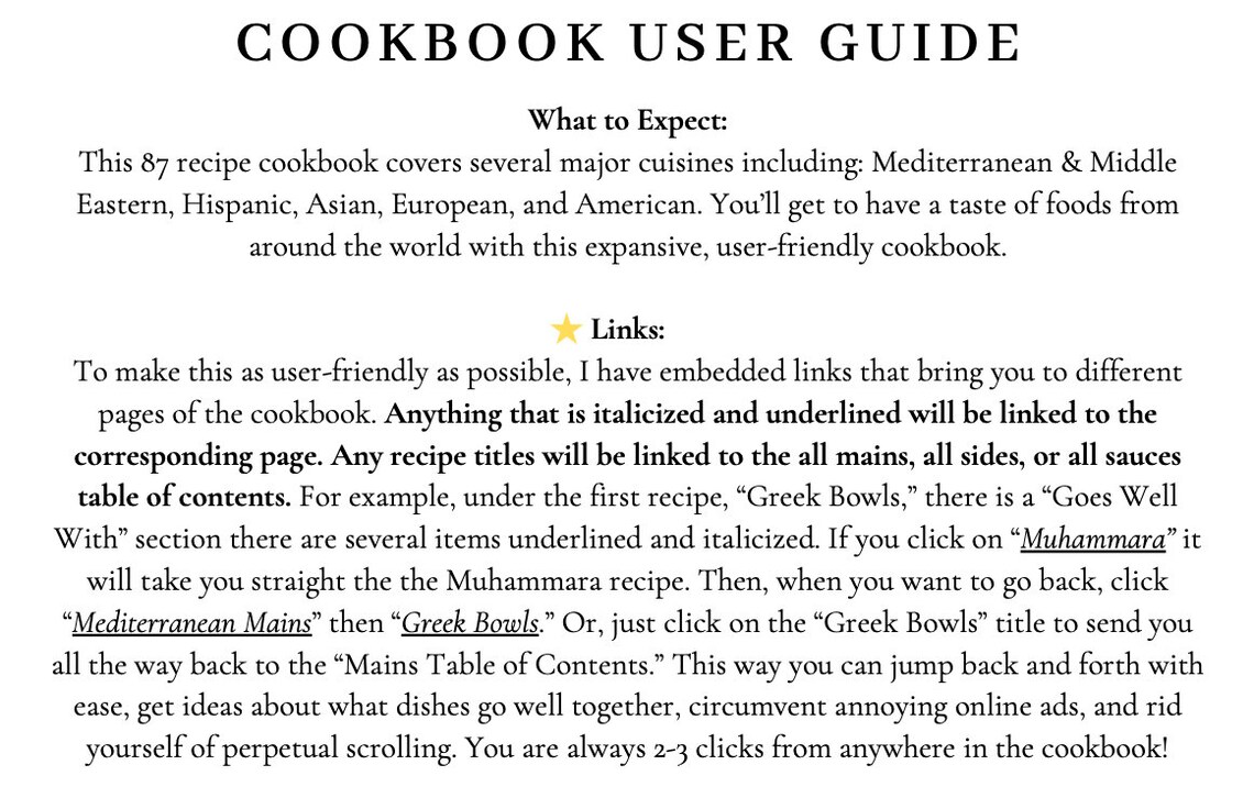 Digital Cookbook With 87 Different Recipes From Around the World. Get ...