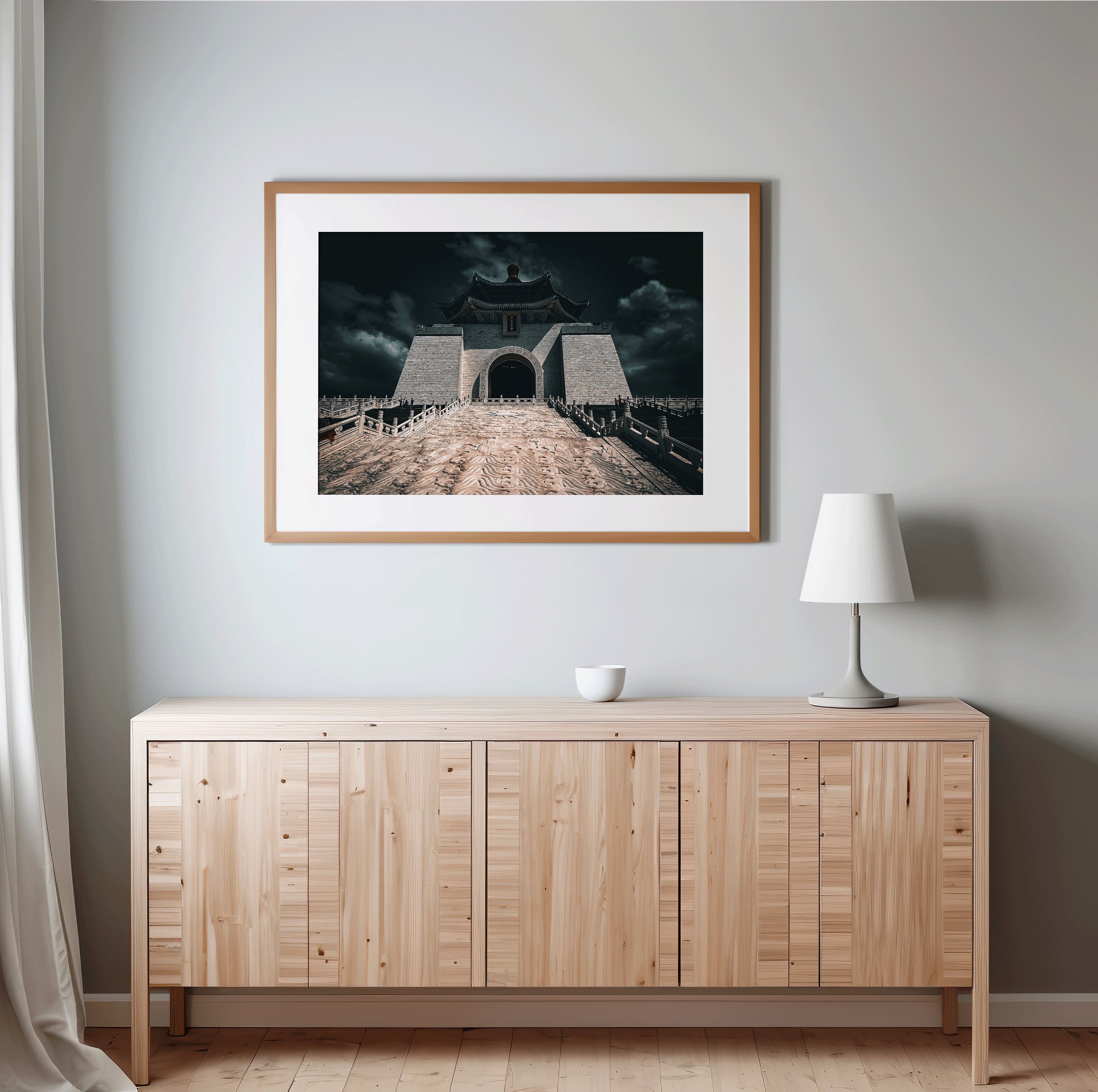 Chiang Kai-shek Memorial Monument, Real Photo, Historic Landmark Art ...