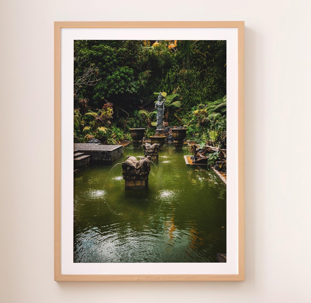 Traditional Balinese Garden Pond Photo - GWK Cultural Park, Bali Wall ...
