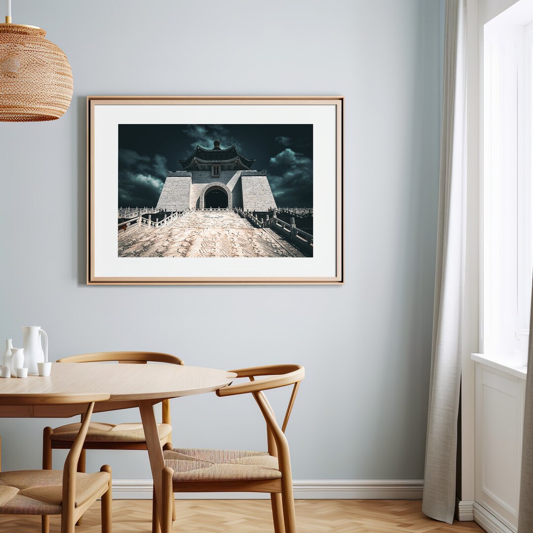 Chiang Kai-shek Memorial Monument, Real Photo, Historic Landmark Art ...