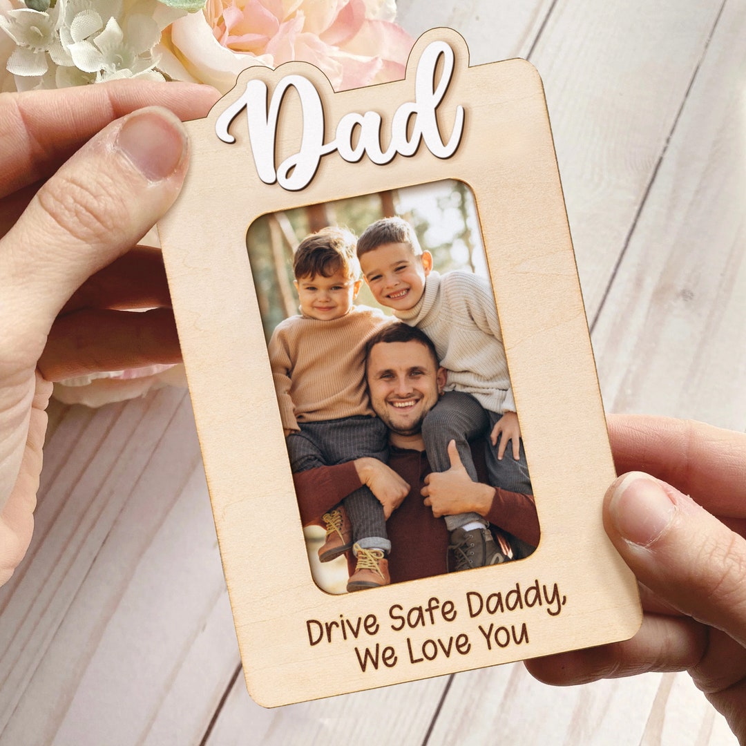 Perfect Custom Father's Day Gift for Dad, Fathers Day, Photo Car Visor ...