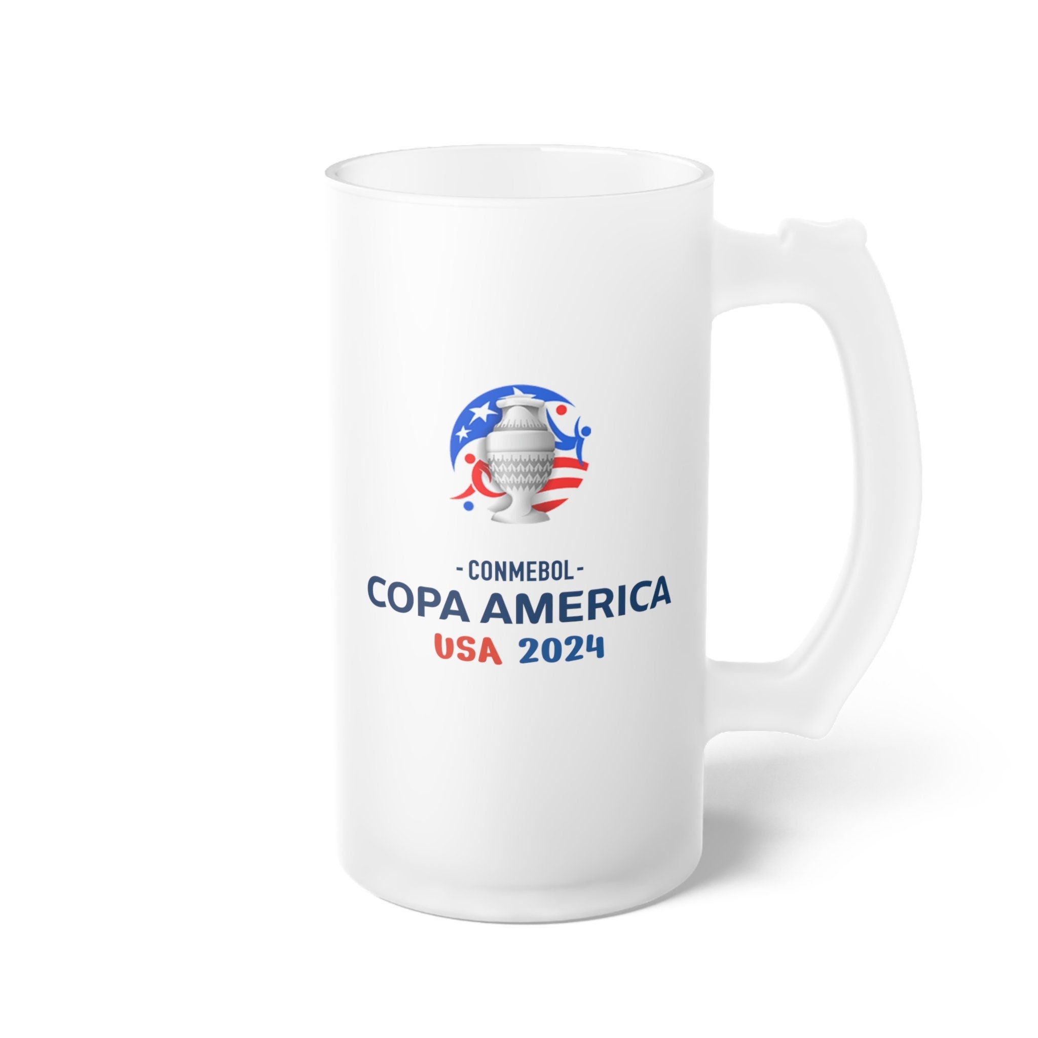 Copa America Frosted Glass Beer Mug 2024, Copa America 2024, Soccer ...