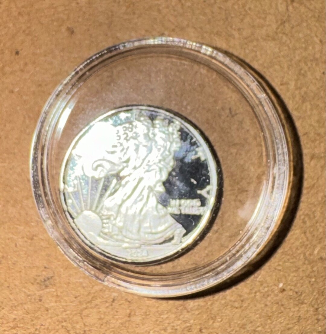2024 ASE Look-a-like 1g Silver Round W/holder - Etsy