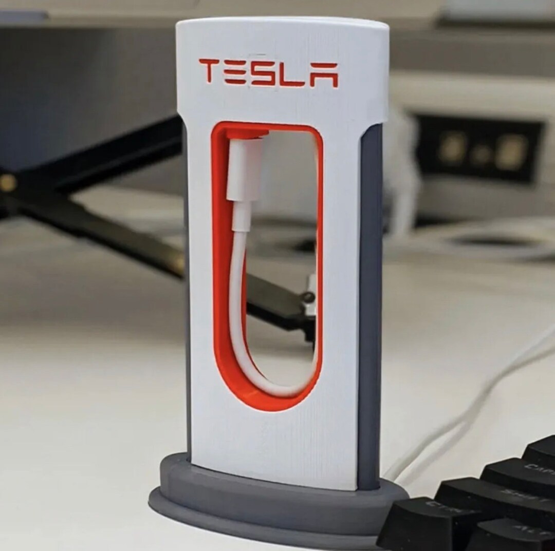 IPhone Tesla Supercharger for iPhone Cable Stand 3d Printed | Unique ...
