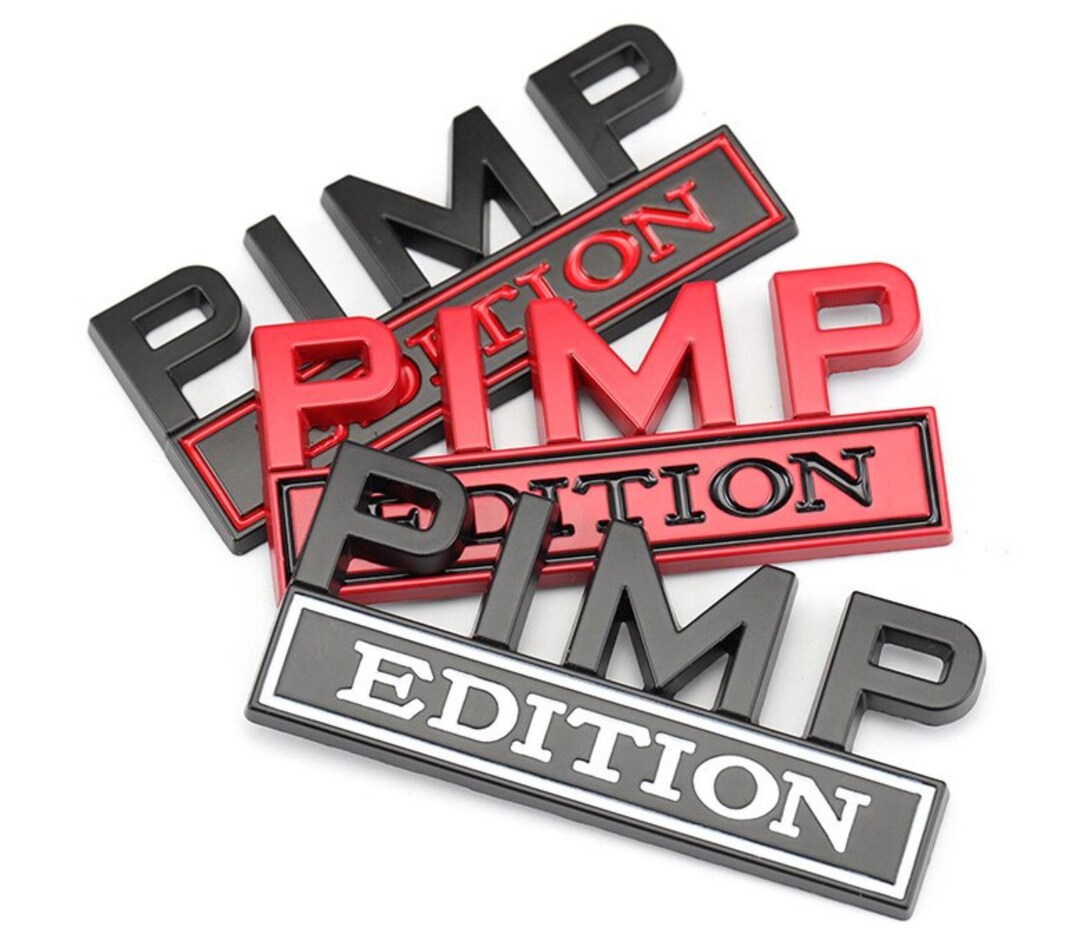 PIMP Car Sticker Emblem Decal Brands - Etsy