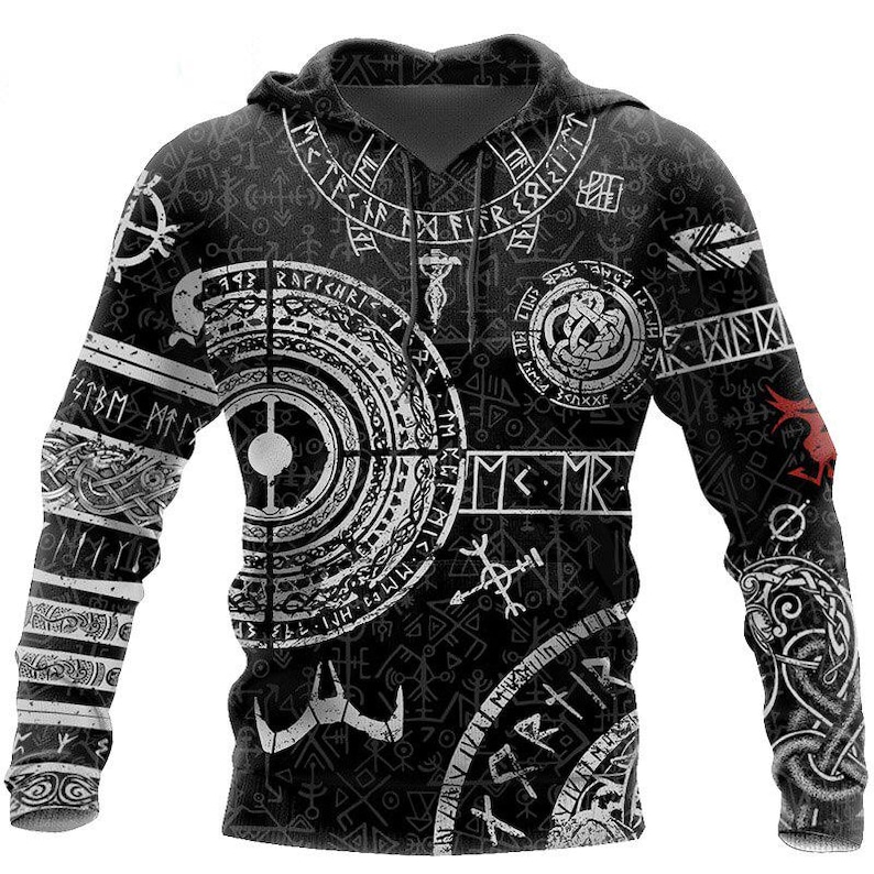 Viking Top Hoodie Custom Hoodies Hooded Hoodie - Etsy