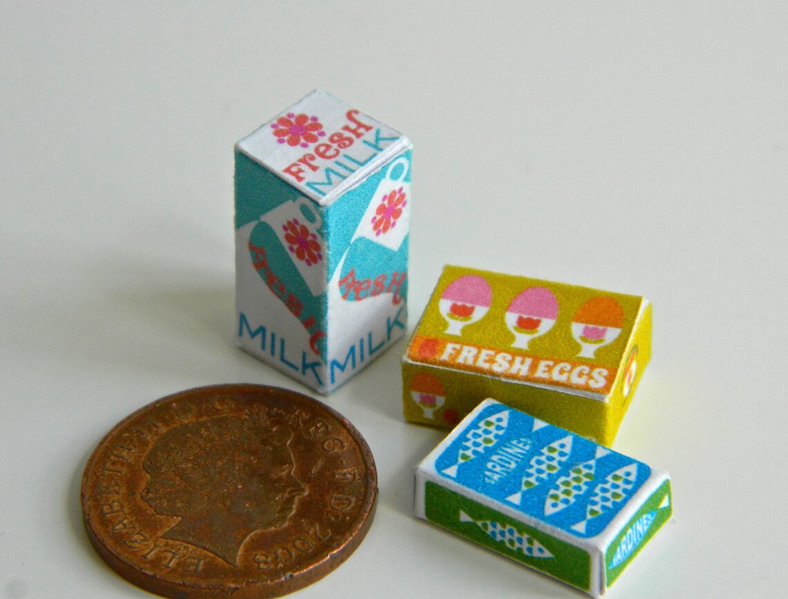 Vintage Dollhouse Kitchen Paper Toy PDF - Print and Make Your Own Retro ...