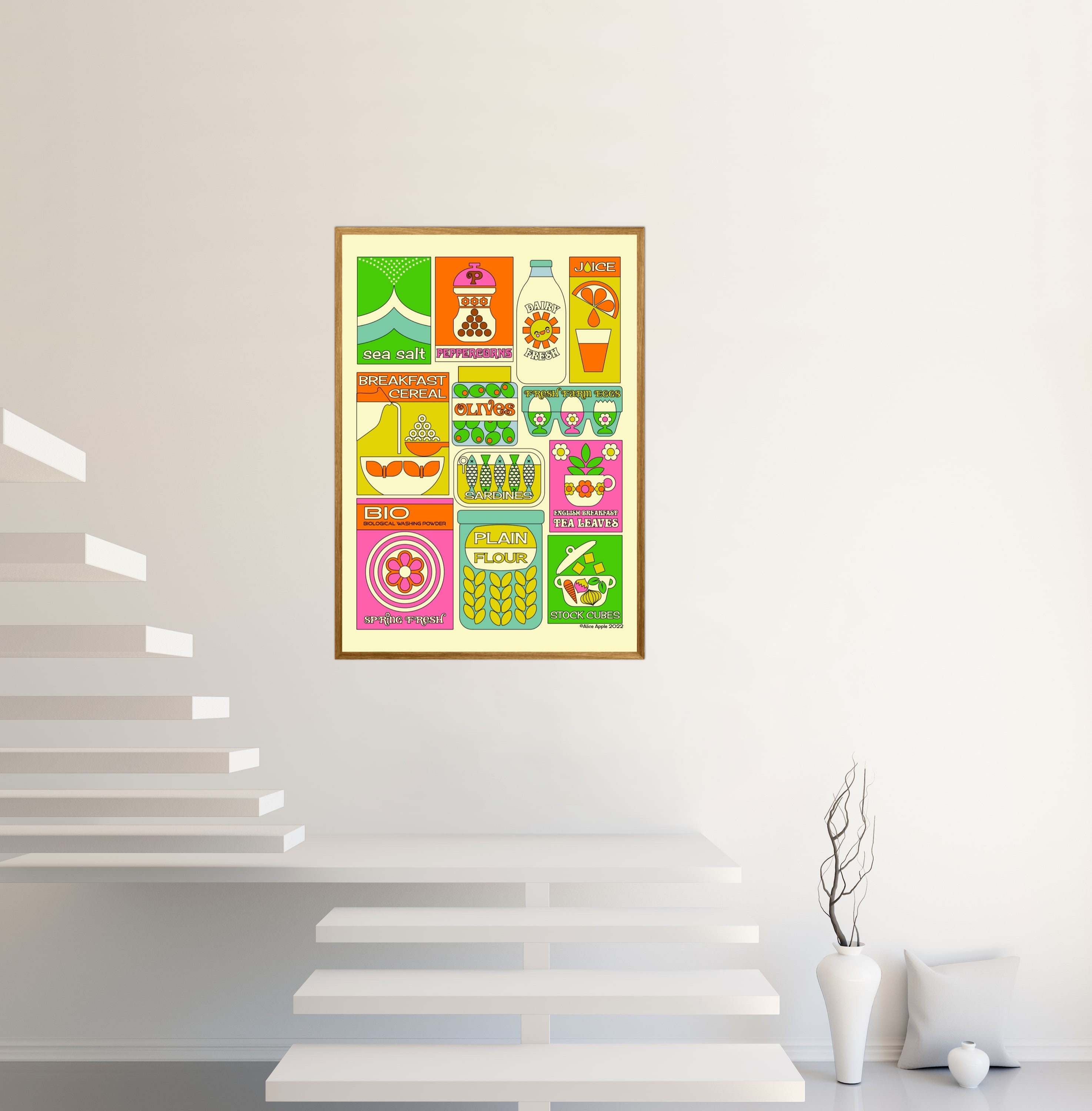 Retro Groceries Digital Download Only Poster Pack - 4 X A Sizes - Etsy