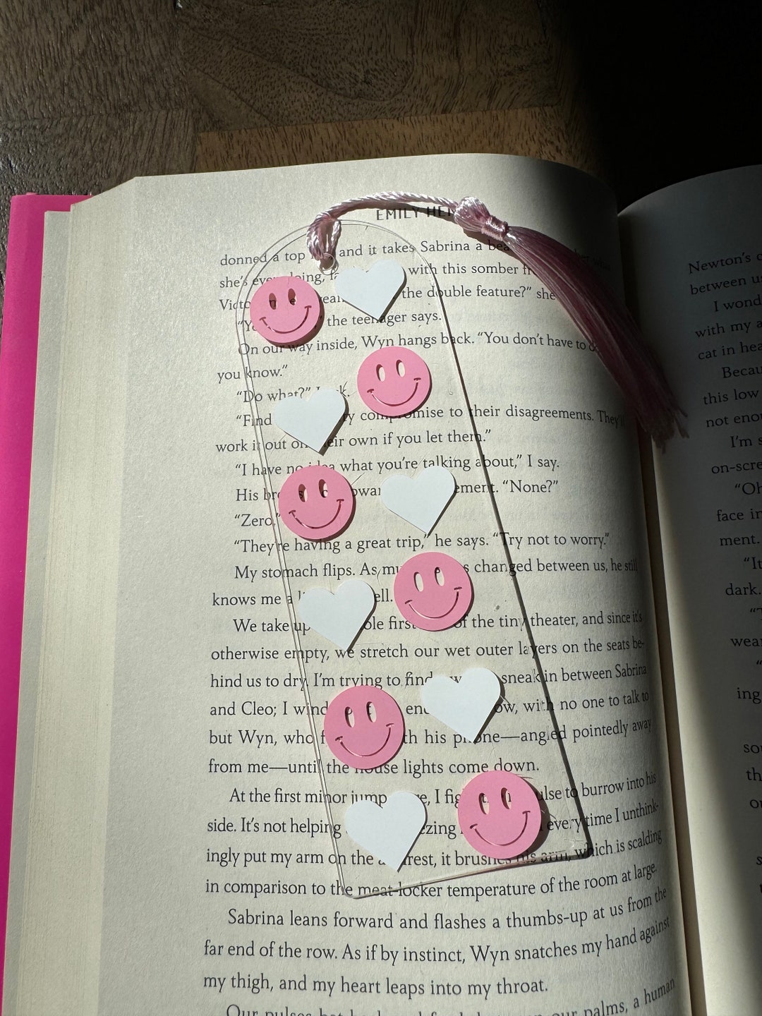 Smiley Face Bookmark, Acrylic Bookmark, Book Lover Gifts, Cute Bookmark ...