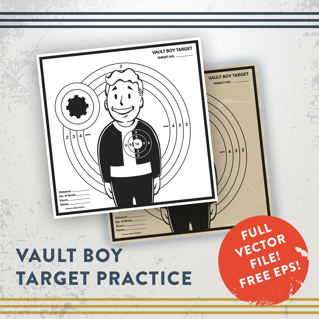 Fallout Poster: Target Practice / Vault Boy Target Practice Poster ...