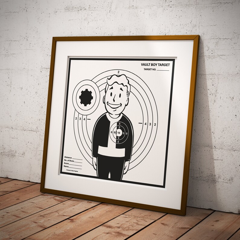 Fallout Poster: Target Practice / Vault Boy Target Practice Poster ...