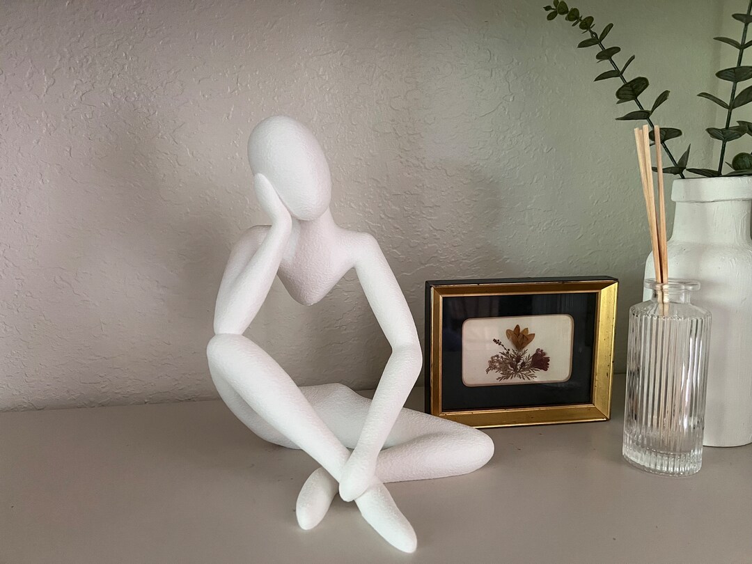 The Thinker 3D Printed Statue - Etsy