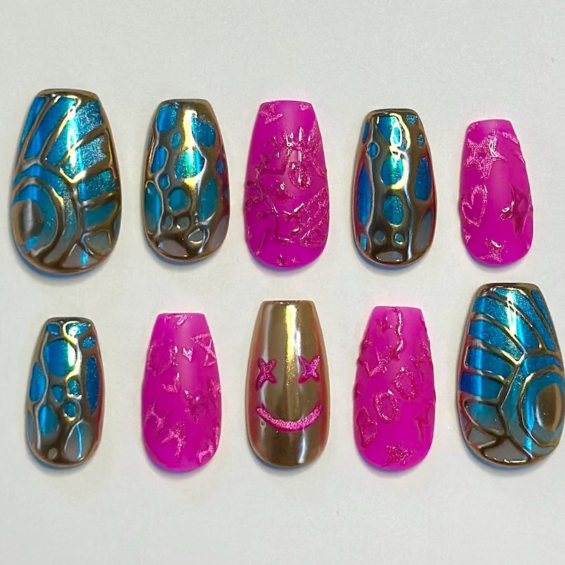 Jinx Nails Arcane - Etsy