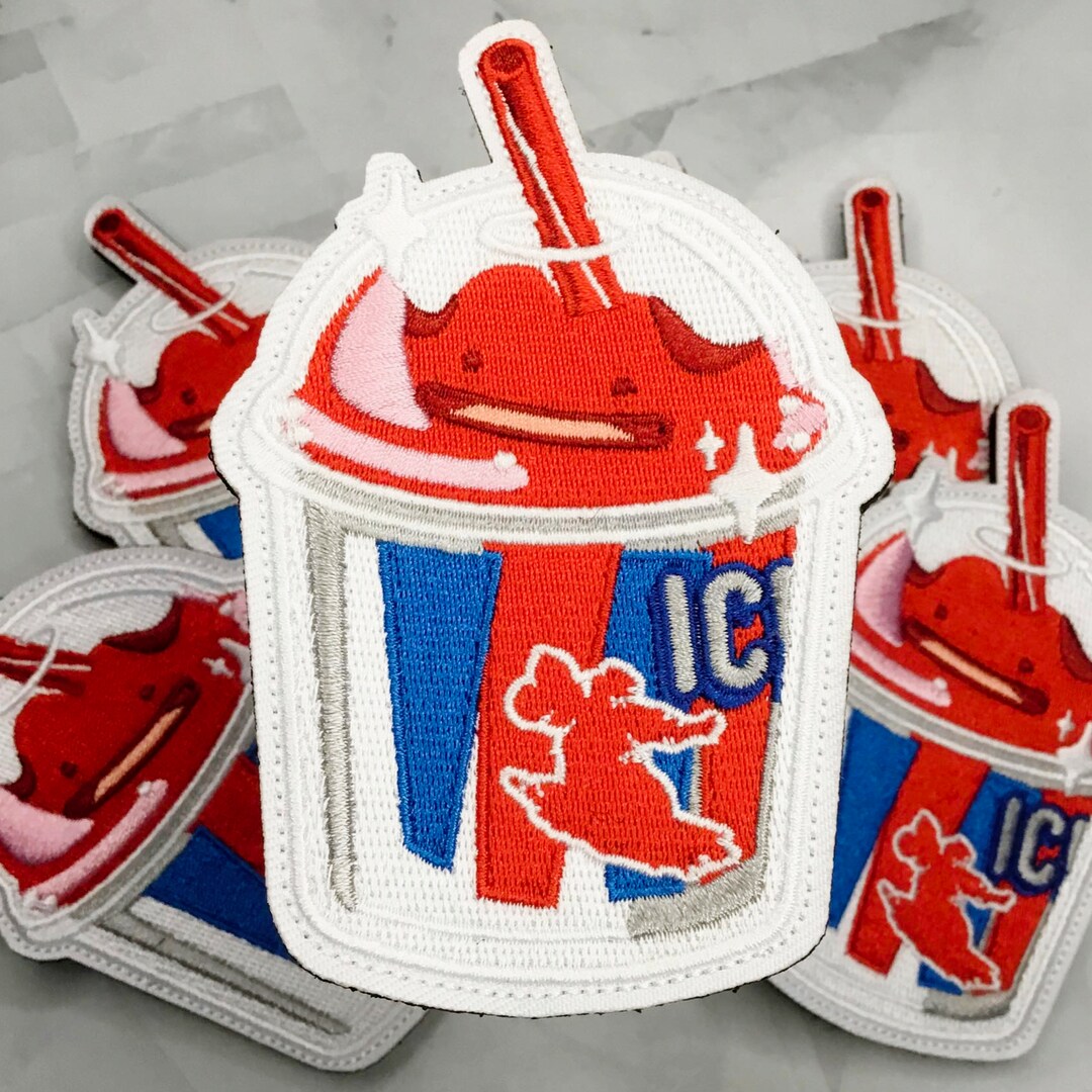 Velcro Personalized Pokémon Ditto Icee Fan Art Patches Perfect for Cars ...