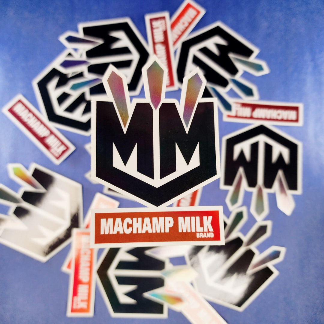 Holographic Pokemon Sticker Inspired by Muscle Milk Machamp Milk Gym ...
