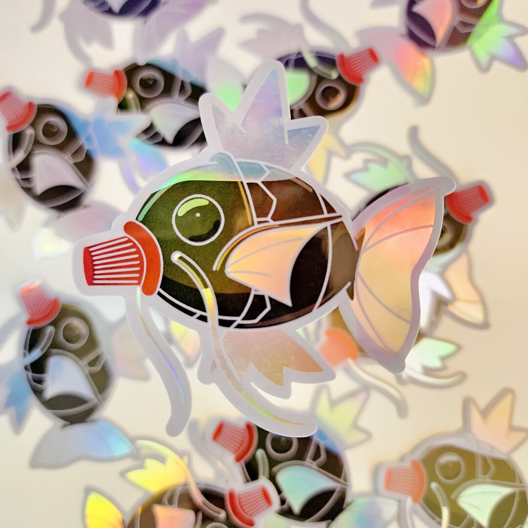Pokemon Sticker Magikarp Shoyu Shiny Soy Sauce Design - Etsy