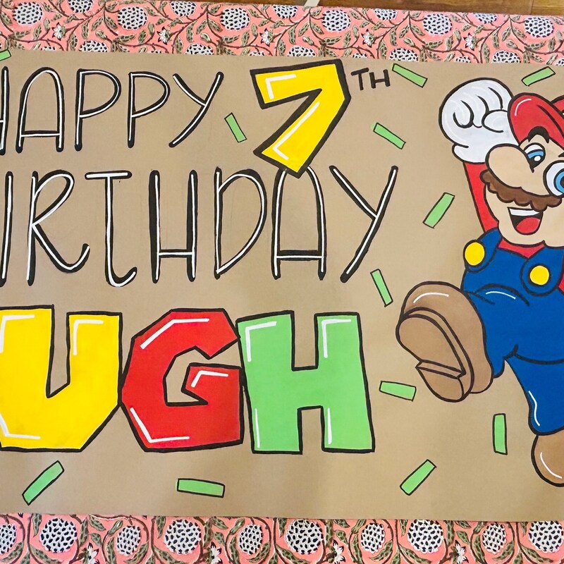 Mario Party Banner - Etsy