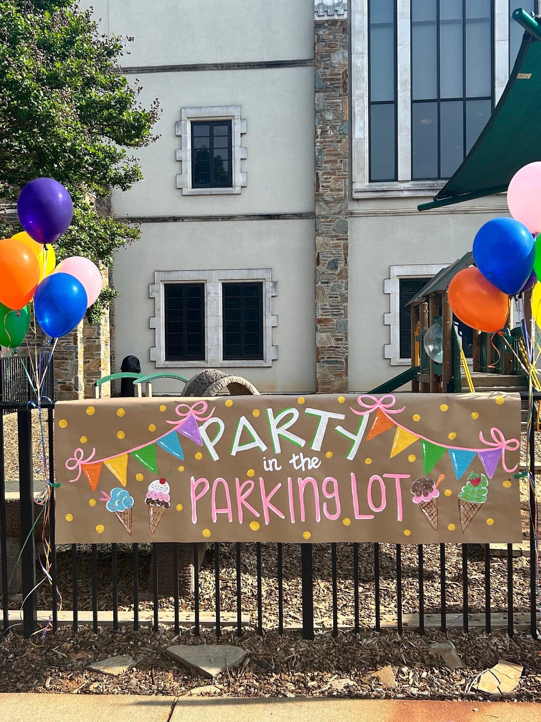 Custom Hand Painted School Party Banner - Etsy