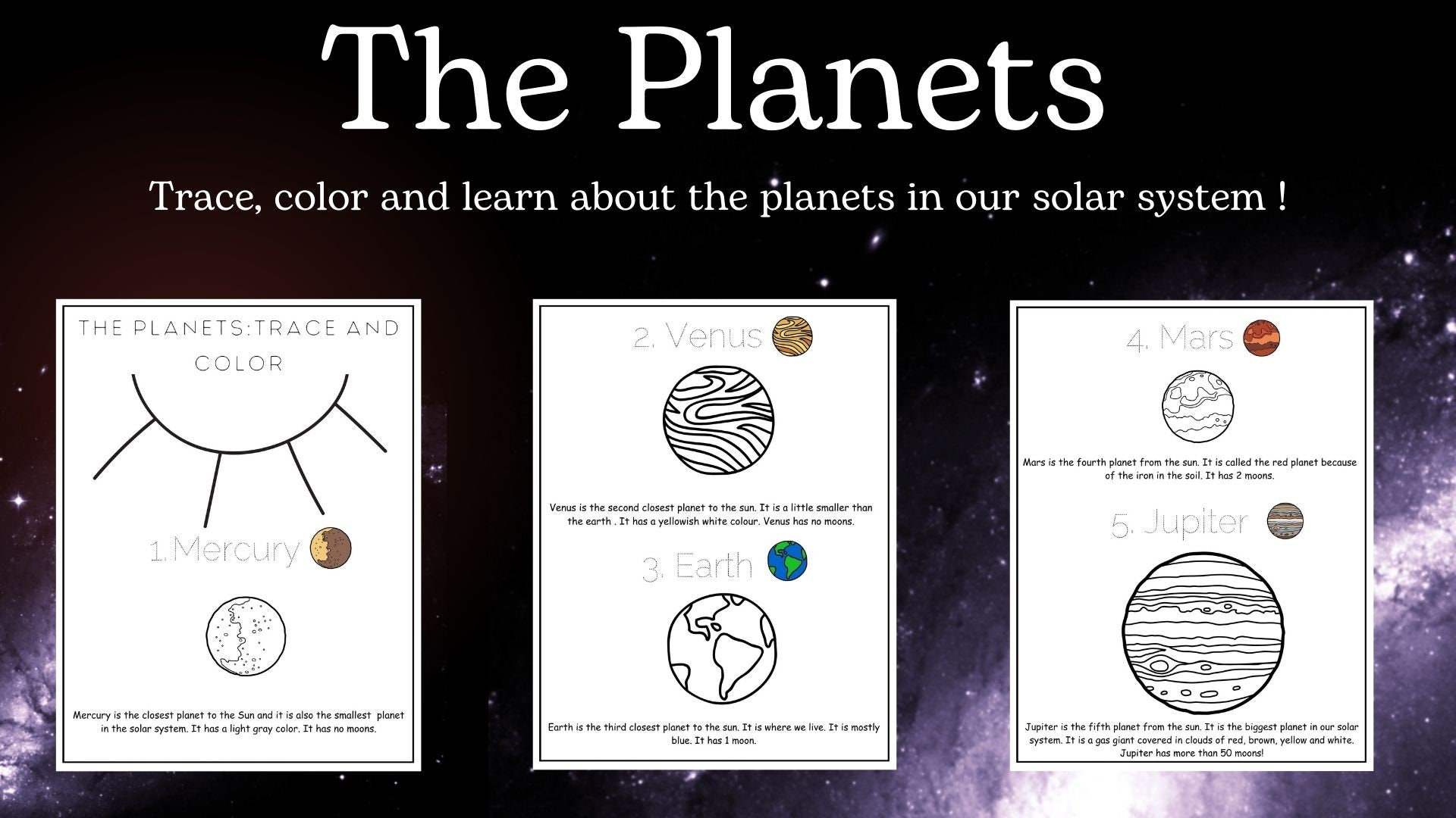 Solar System Worksheet [science Printable Activity] [educational ...