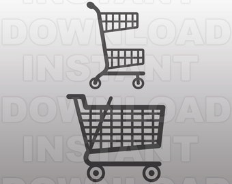 Shopping Cart Svg | Etsy