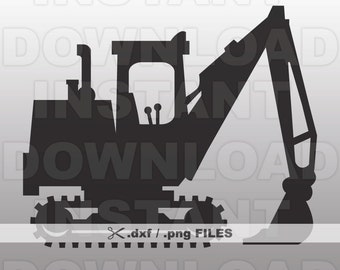 Excavator dxf file | Etsy