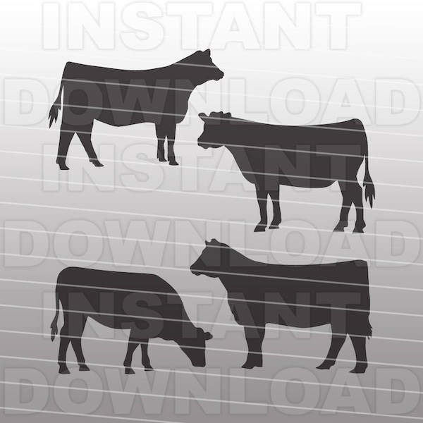 Show Heifer Silhouettes - Etsy